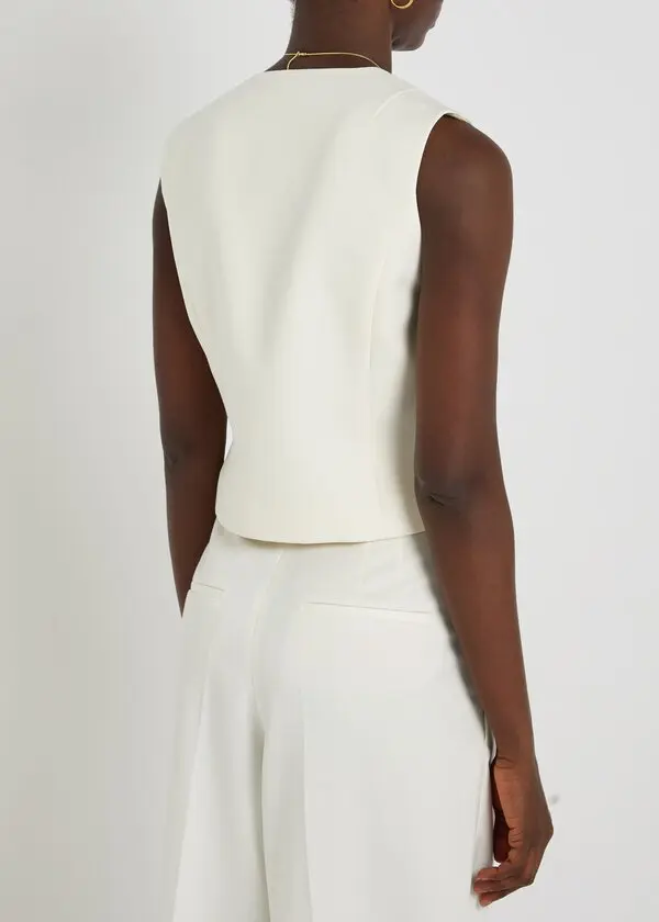 ANINE BING Mario Woven Vest - Ecru