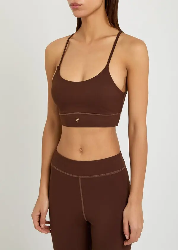 NOW YOU LIVE Leamington Stretch-jersey Bra Top
