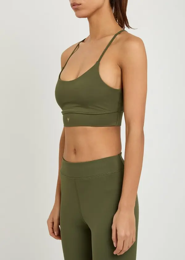 NOW YOU LIVE Leamington Stretch-jersey Bra Top