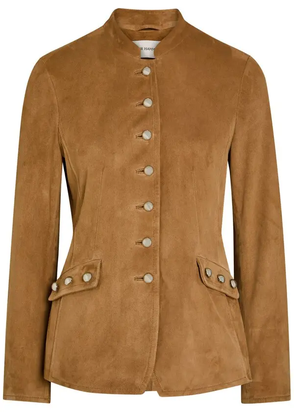 Nour Hammour Honoré Suede Jacket