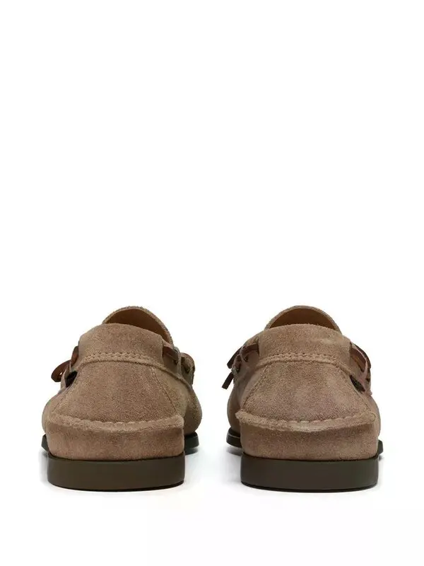 G.H.BASS Suede Deck Shoes - Neutrals