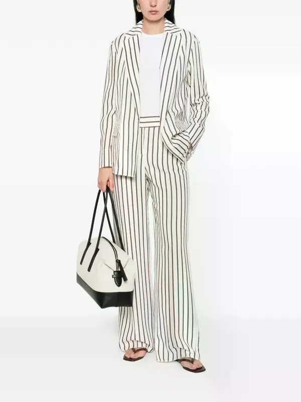 PENNYBLACK Striped Notched Lapel Blazer