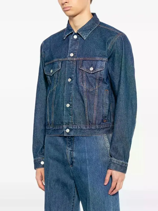 MASU Contrast-stitch Denim Jacket