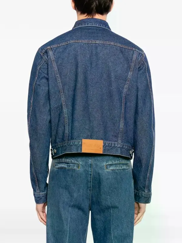 MASU Contrast-stitch Denim Jacket