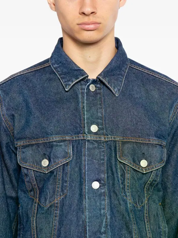 MASU Contrast-stitch Denim Jacket
