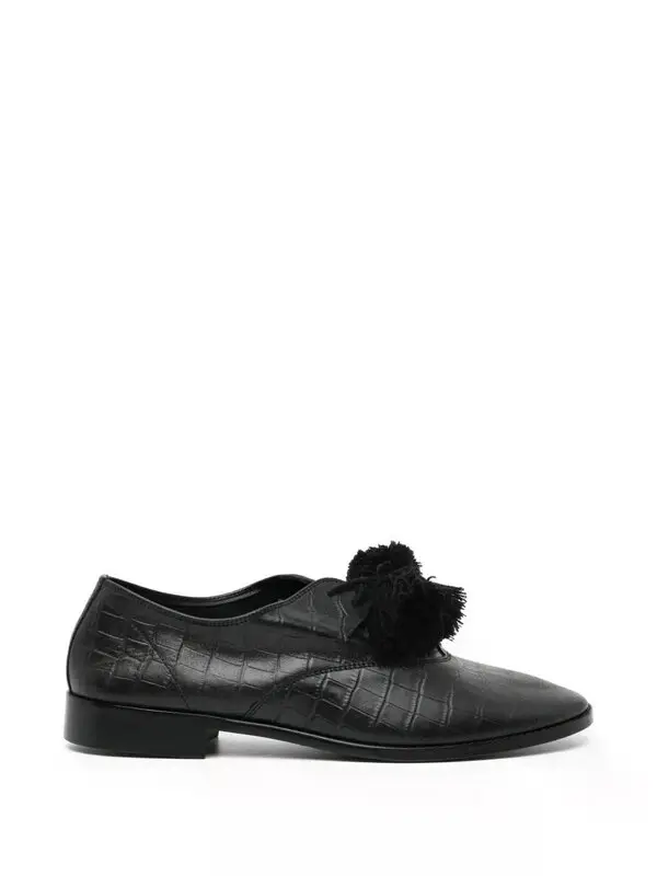 MIDORIKAWA Pompom Oxford Shoes