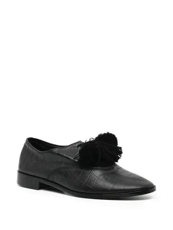 MIDORIKAWA Pompom Oxford Shoes