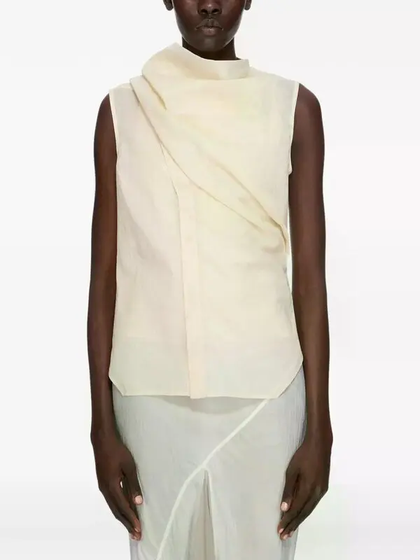 Rick Owens Draped Sleeveless Shirt