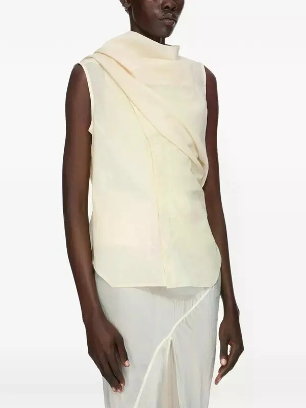 Rick Owens Draped Sleeveless Shirt