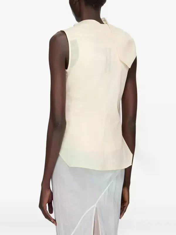 Rick Owens Draped Sleeveless Shirt