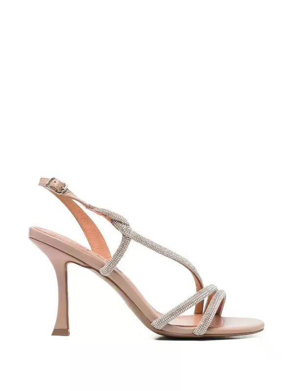 BIBI LOU Crystal Embellished Strappy High Heel Sandals
