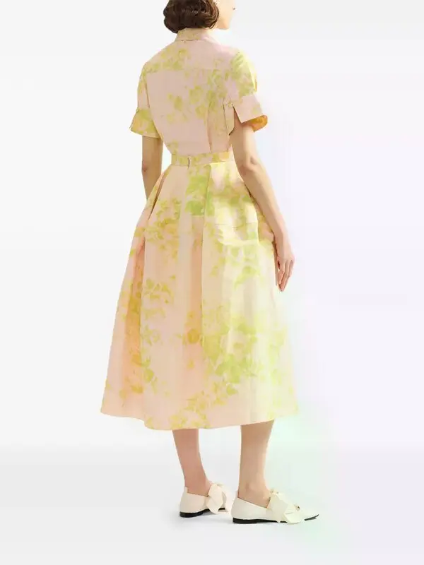 Erdem Floral Pattern Midi Skirt
