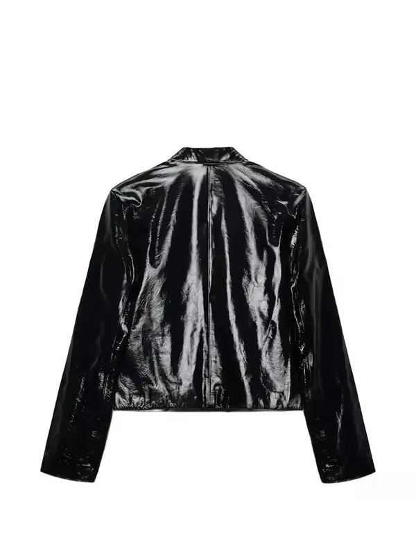 Dorothee Schumacher Cropped Jacket With Glossy Finish