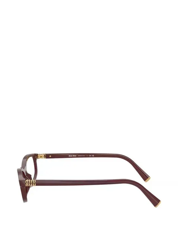 Miu Miu Round Frame Glasses - Brown