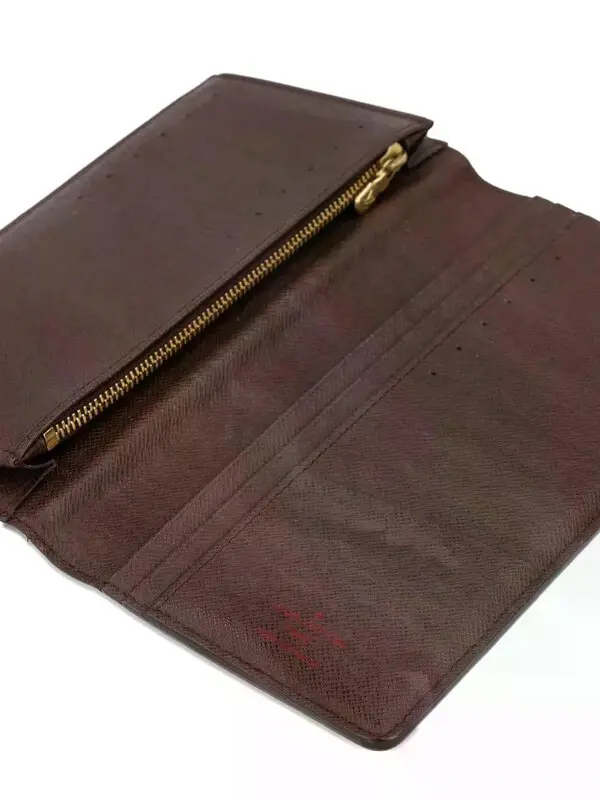 LOUIS VUITTON Check-pattern Wallet - Brown