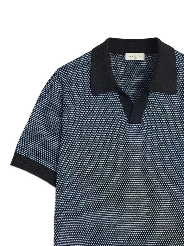 PIACENZA CASHMERE 1733 Patterned Polo Shirt