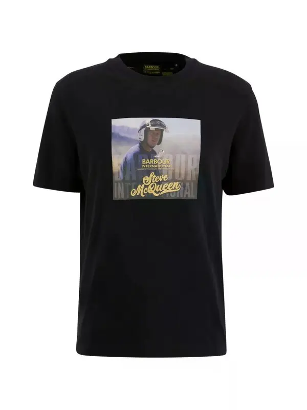 Barbour Photographic-print T-shirt - Black