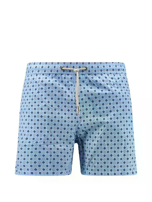 MC2 SAINT BARTH Lighting Drawstring Swim Shorts - Blue