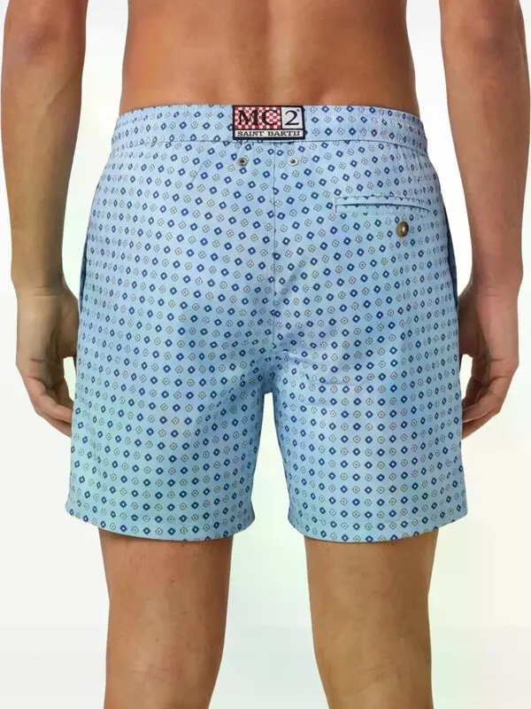 MC2 SAINT BARTH Lighting Drawstring Swim Shorts - Blue