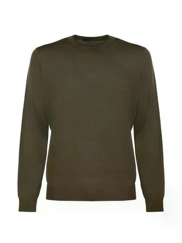 DRUMOHR Knitted Crew Neck Jumper - Green