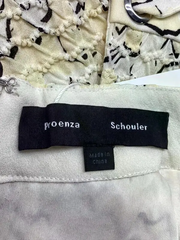 Proenza Schouler High-neck Georgette Top With Grommet Detail