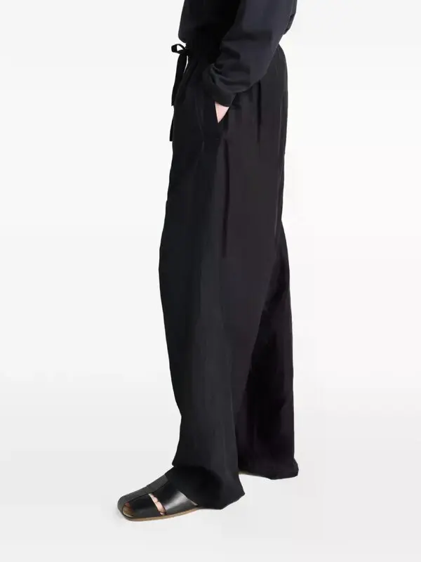 LEMAIRE Lemere Drawstring Trousers - Black