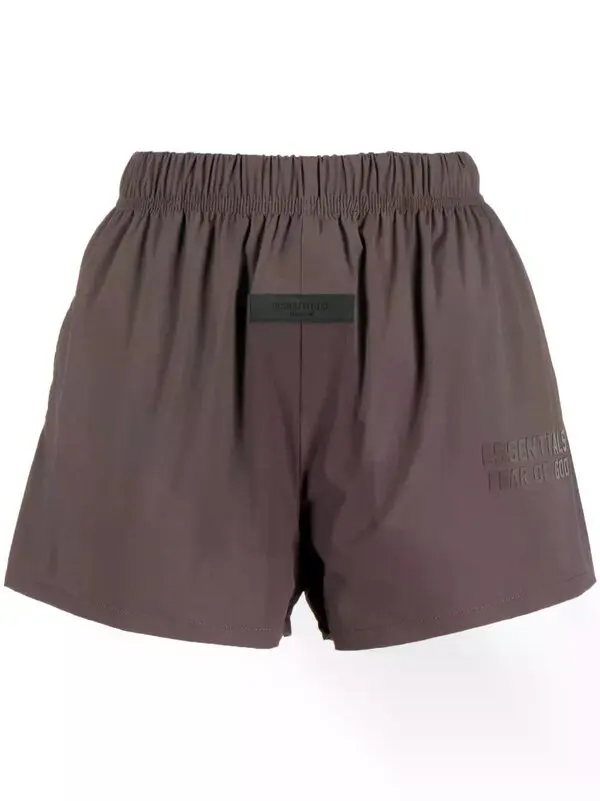 Fear Of God Logo Detail Drawstring Shorts - Brown