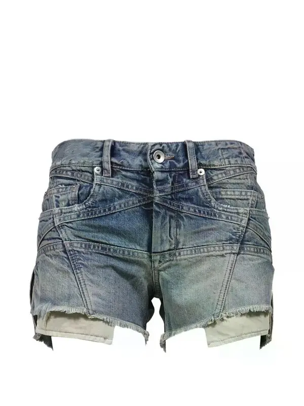 Rick Owens Lana Cut Offs Shorts - Blue