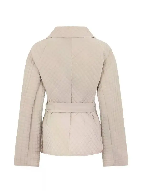 MOORER Belted Quilted Jacket