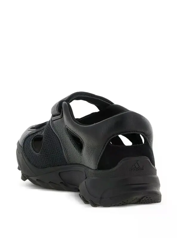 Y3 Hammered Leather Trainers - Black