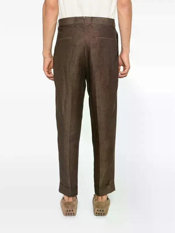 BERWICH Chiaia Pleated Tailored Trousers - Brown