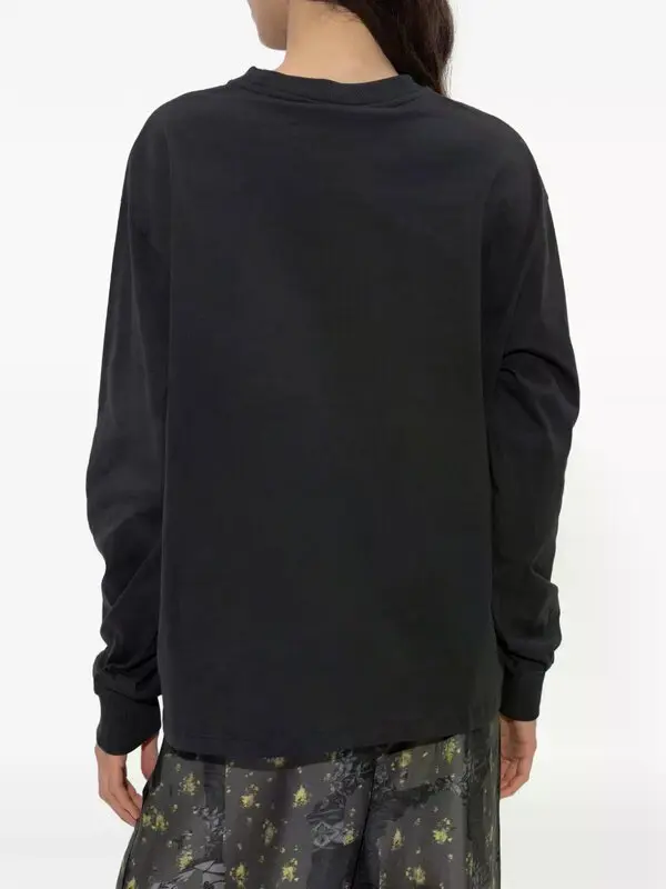 GANNI Embroidered Floral Sweatshirt