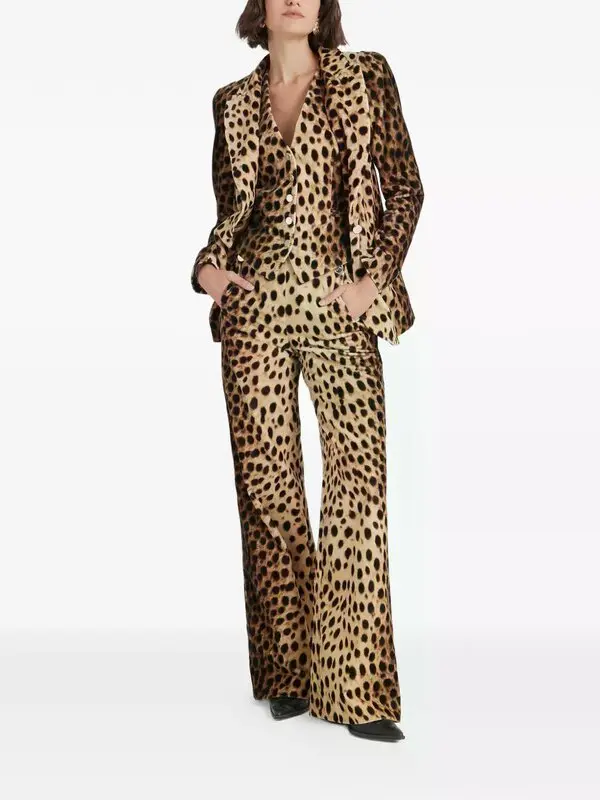 TEMPERLEY LONDON Nemera Leopard Print Single-breasted Blazer