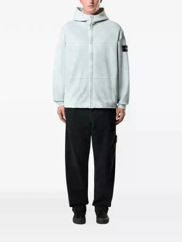 Stone Island Zip-up Cotton Hoodie