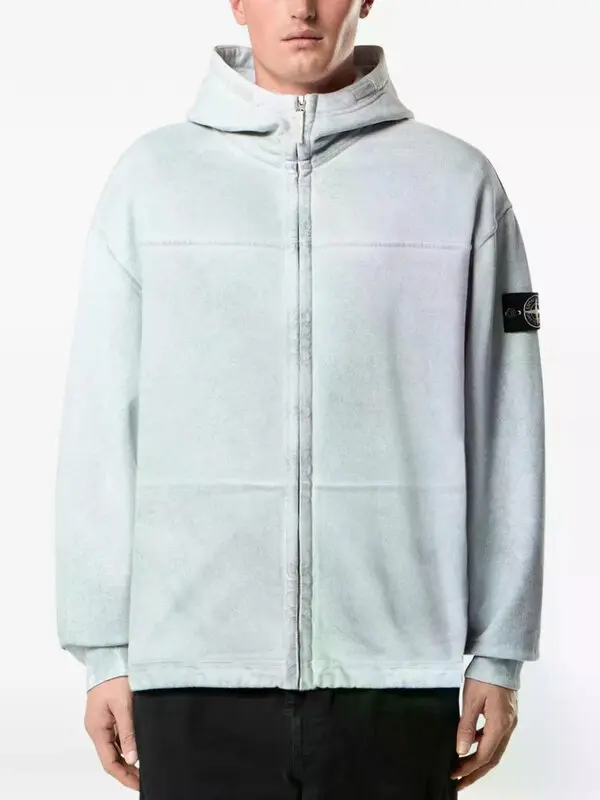 Stone Island Zip-up Cotton Hoodie