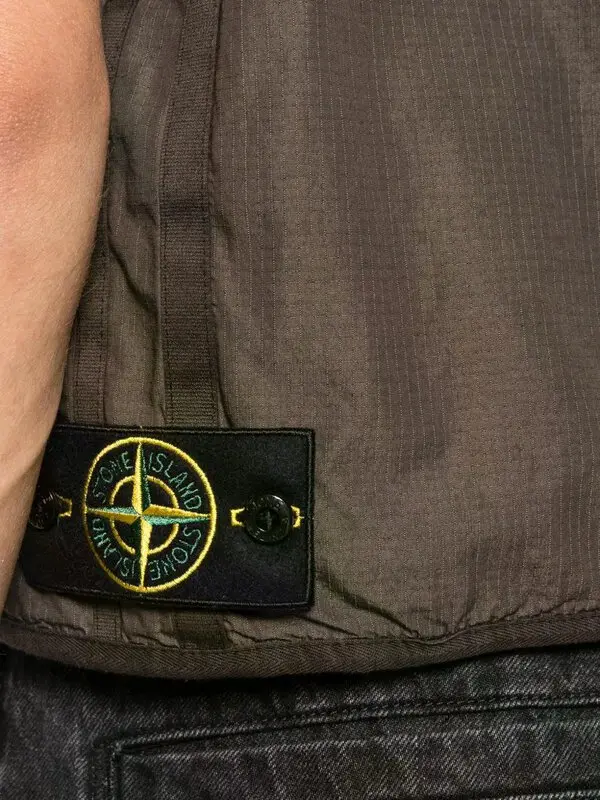 Stone Island Zippered Vest With Multiple Pockets