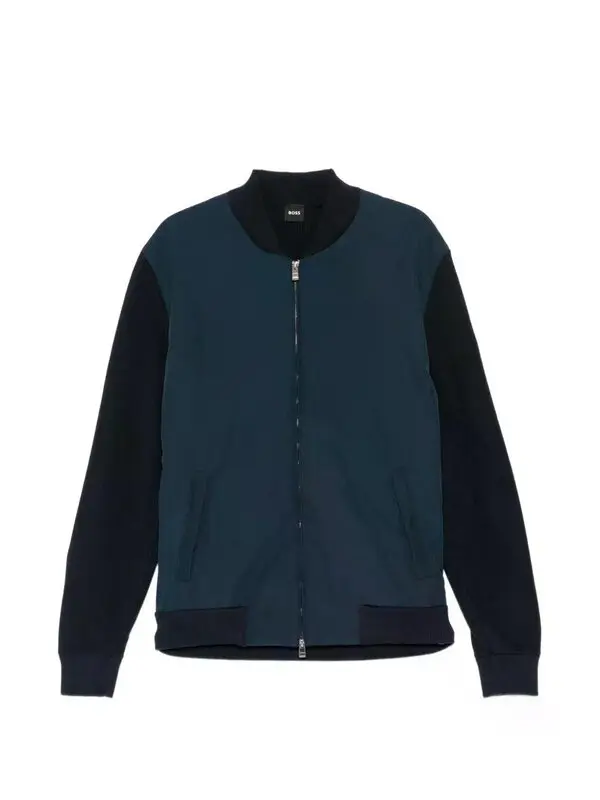BOSS Zip Knitted Bomber Jacket