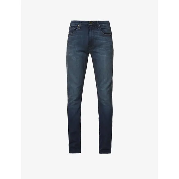 Paige Federal Slim-fit Straight-leg Denim Trousers