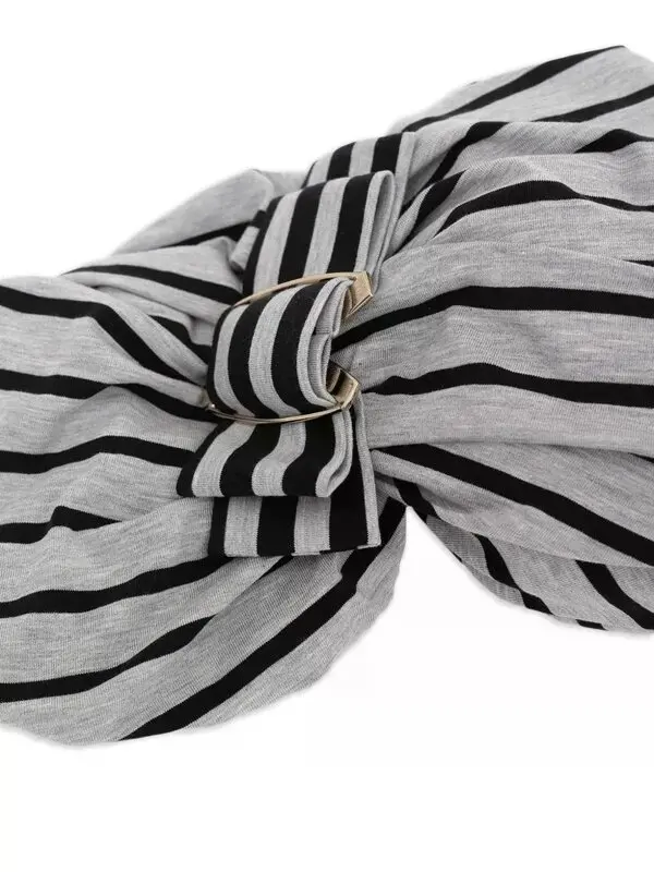 Vaquera Striped Headscarf With Pin Detail