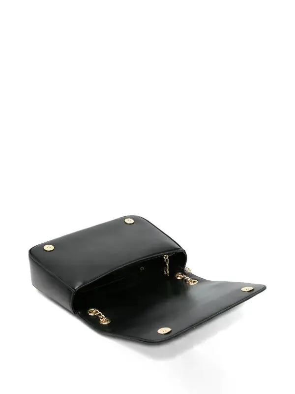 Moschino Perforated Heart Crossbody Bag With Chain Strap