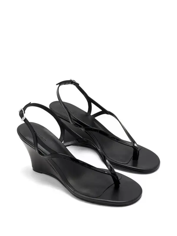 Gimaguas 75mm Leather Heeled Sandals - Black