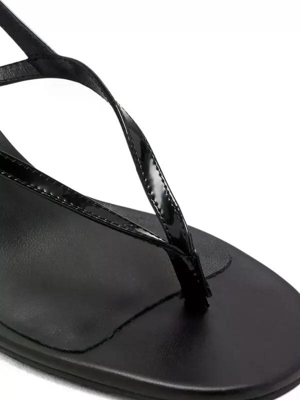 Gimaguas 75mm Leather Heeled Sandals - Black