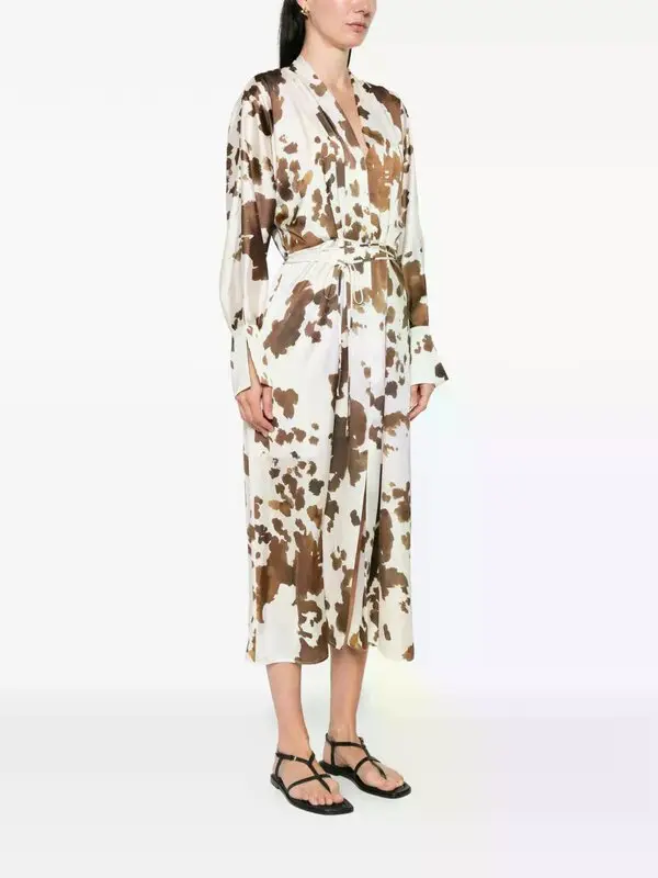 PENNYBLACK V-neck Printed Midi Dress