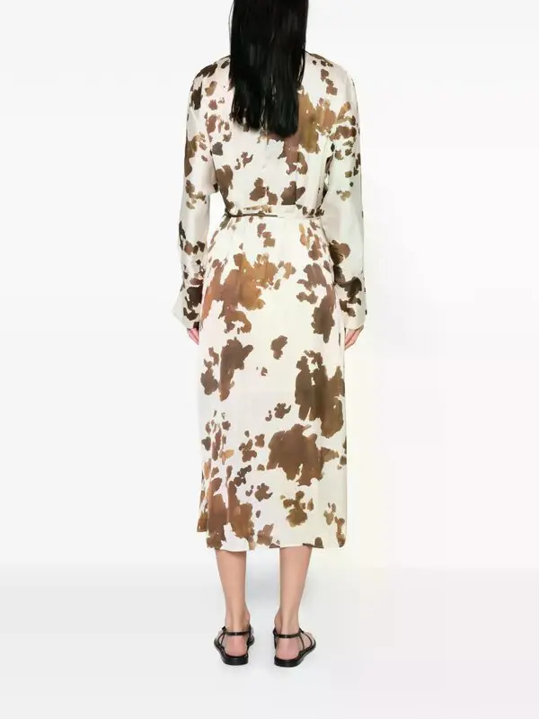 PENNYBLACK V-neck Printed Midi Dress