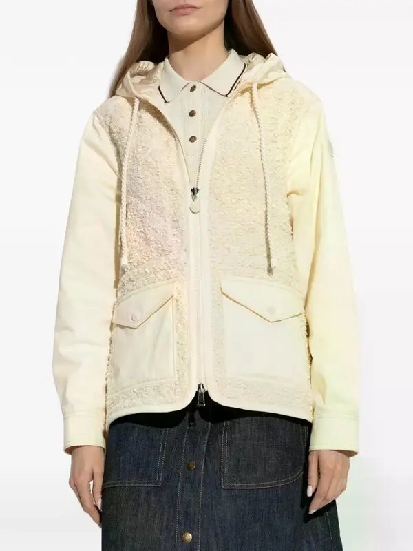 Moncler Erable Cotton Hooded Jacket - Neutrals