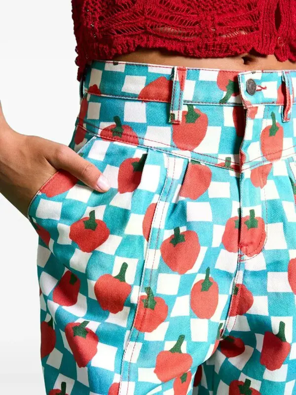 FAVORITE PEOPLE La Cantina Printed Cotton Trousers