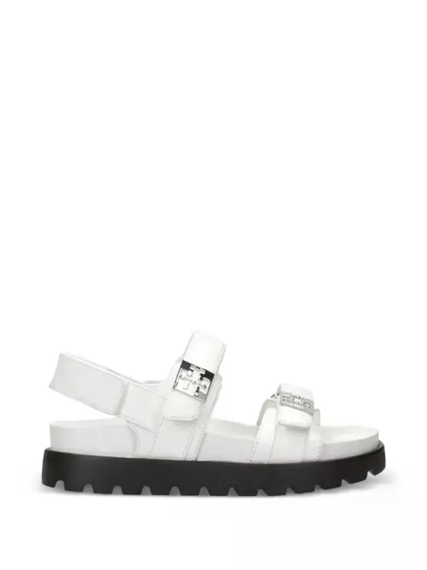 Tory Burch Logo Detail Sandals - White