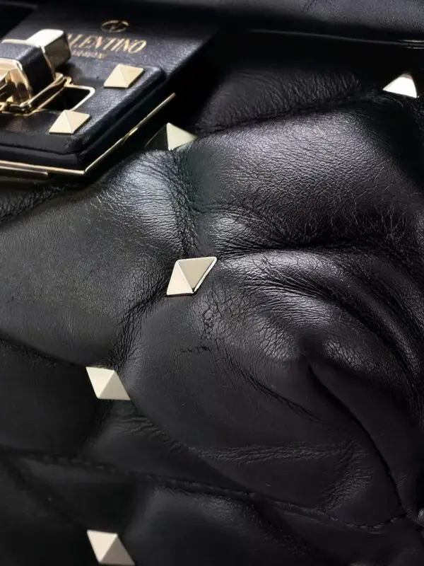 Valentino Garavani Candystud Top Handle Bag Leather Mini Satchel