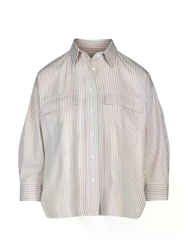 Brunello Cucinelli Striped Shirt - Neutrals