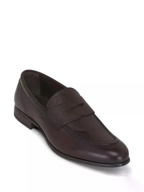 G. BROWN SHOES Round-toe Leather Loafers